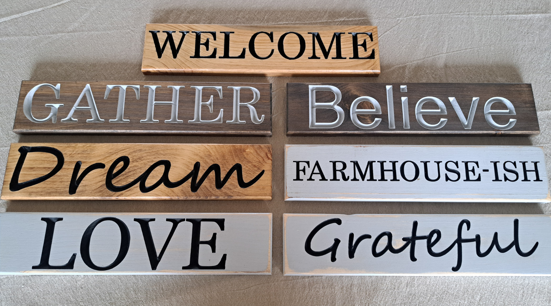 5 Inspirational Words to Consider for Your Custom Wood Sign – Rustic ...