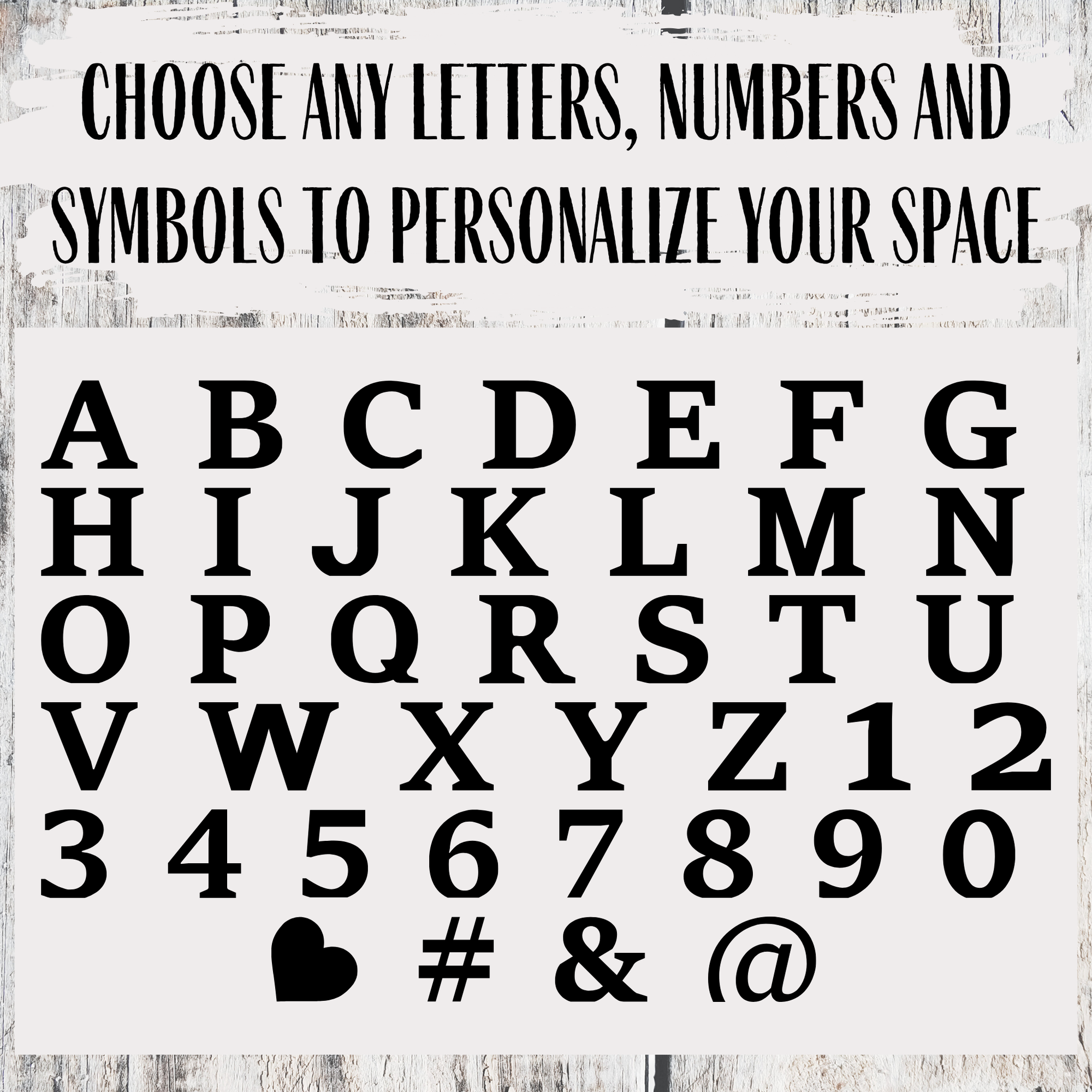 Wooden Letters – Rustic Brook Farm