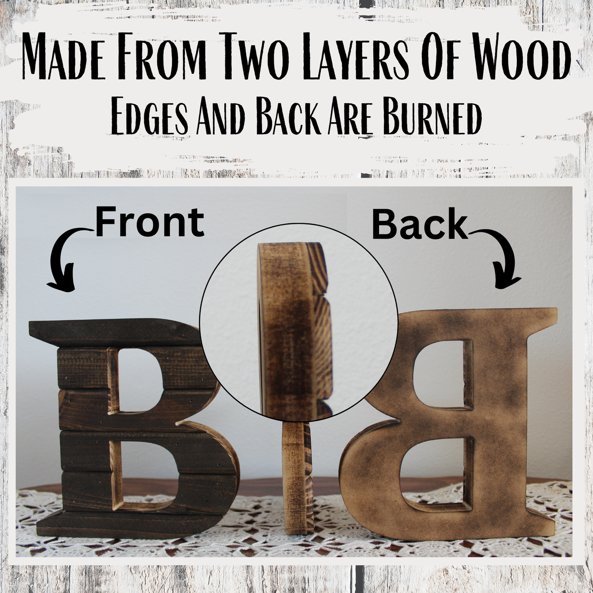 Wooden Letters – Rustic Brook Farm