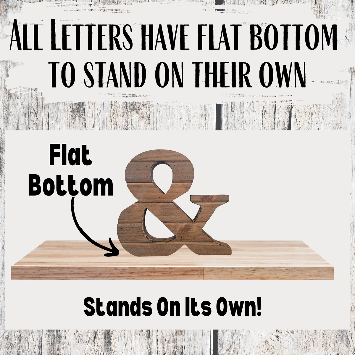 Farmhouse Wood Slat Letters - Light Pine – Rustic Brook Farm