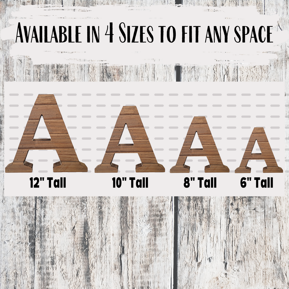 Farmhouse Wood Slat Letters - Light Pine – Rustic Brook Farm